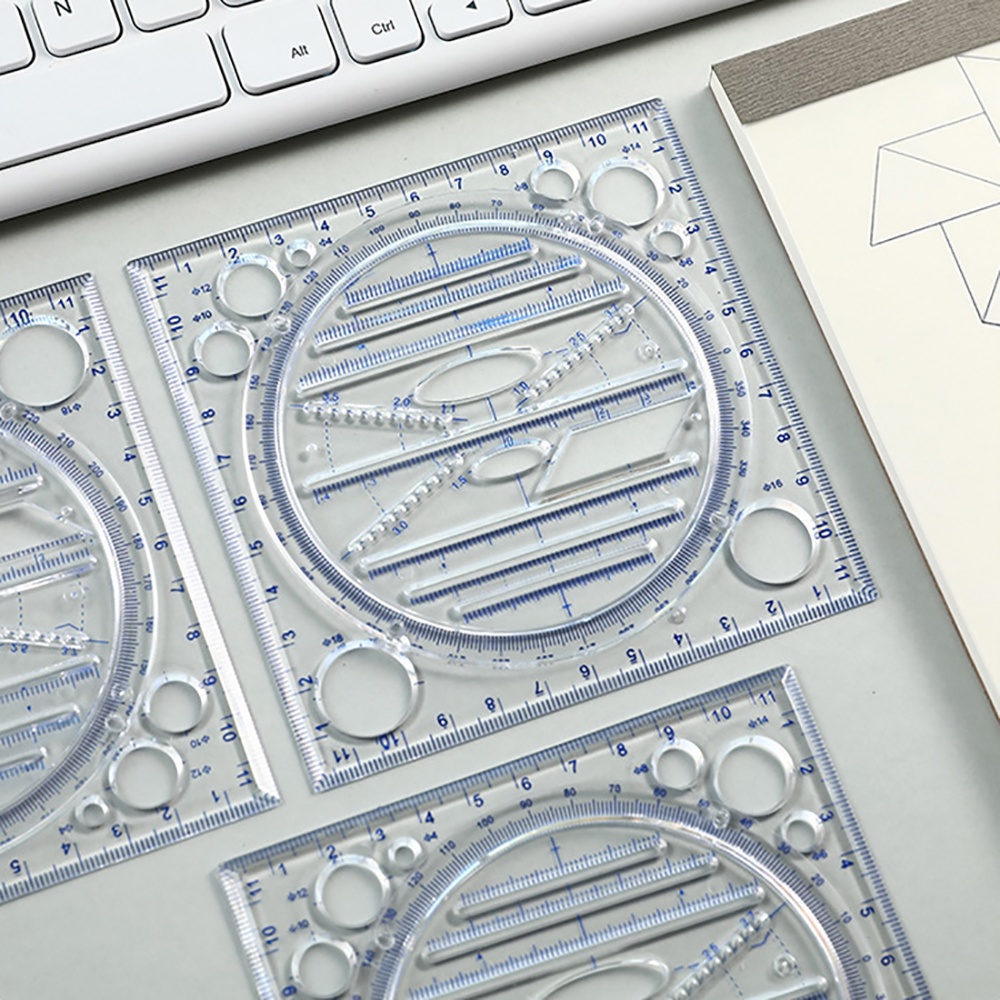 Multifunction Rotatable Drawing Template Art Design Construction ...