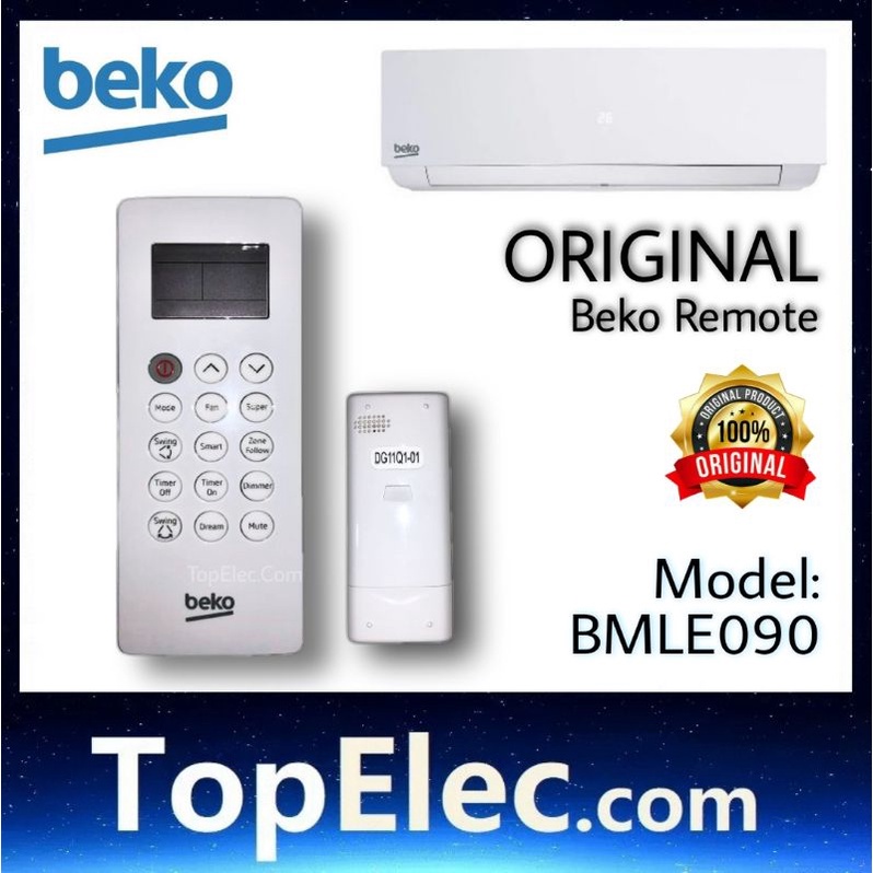 100% original Beko Aircond Remote Control BMLE090 BMFOA non inverter ...