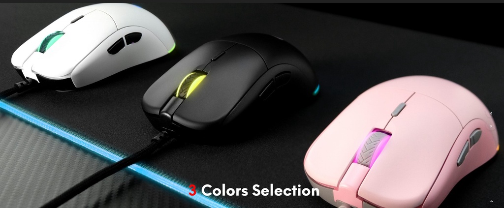 Fantech UX3 HELIOS BLACK WHITE SAKURA PINK EDITION 16000DPI Pixart 3389 ...