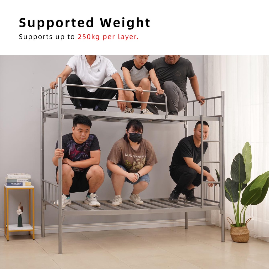 KitchenZ Double Decker Bed Frame (support up to 500kg) Katil Dua ...