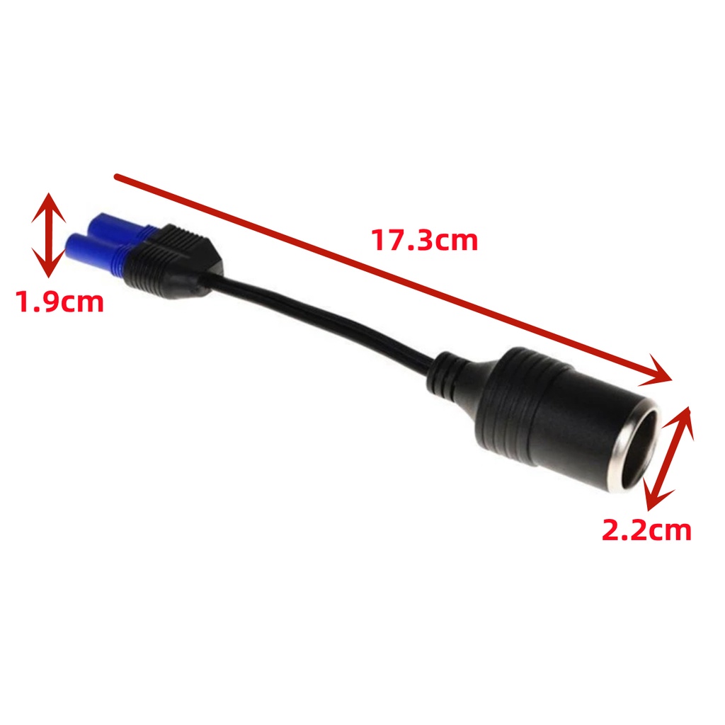 EC5 Turn Cigarette Lighter Socket Cable 12V DC Adapter for Car Battery Booster Automobile Jump ...
