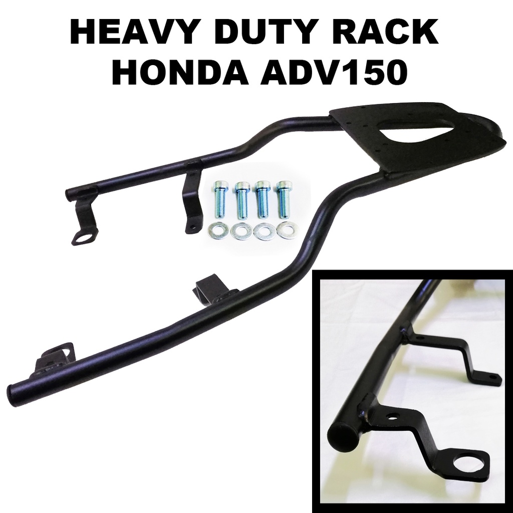 HONDA ADV 150 TOP BOX RACK HEAVY DUTY SCOOTER MONORACK HYPER STRONG ...