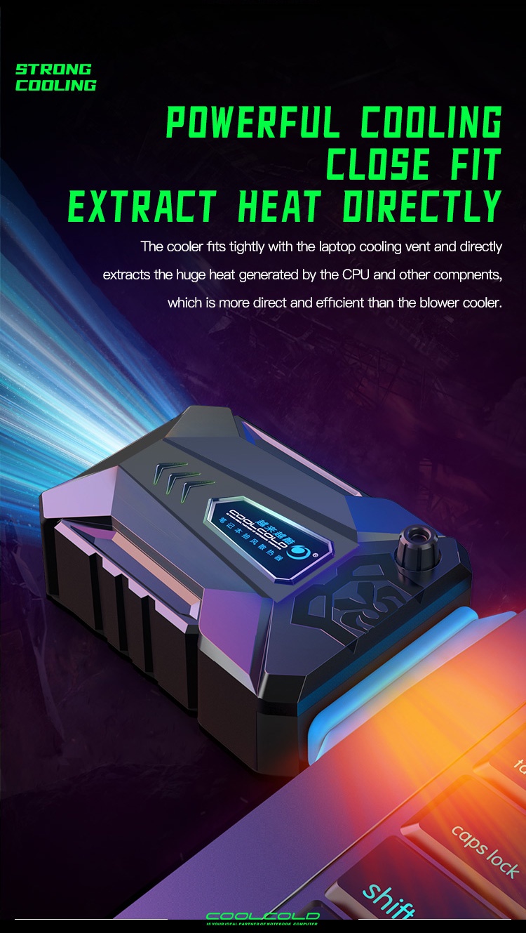 Rapid Cooling Vacuum Portable Laptop Cooler USB Air Cooler External ...