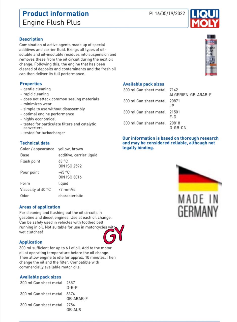 Liqui Moly Engine Flush Plus 300ml (100% Original) 2023 | Shopee Malaysia