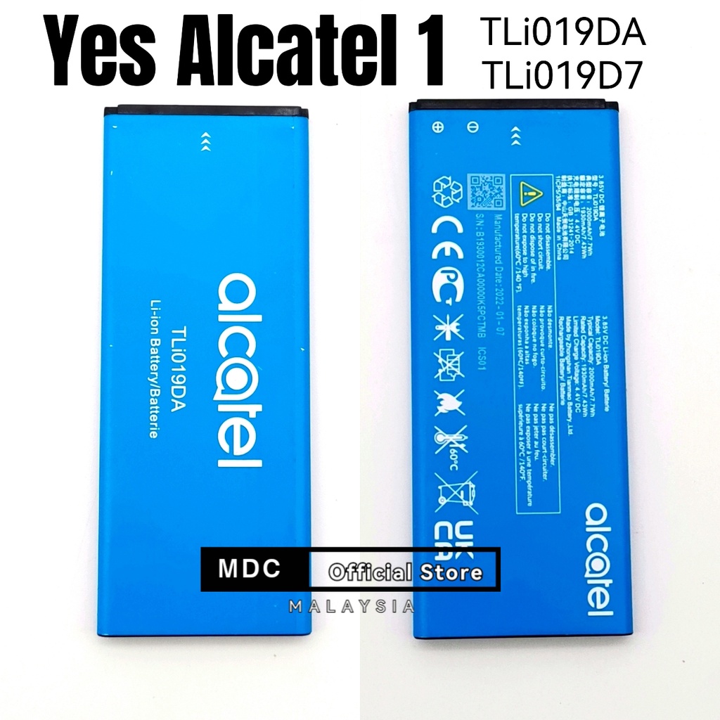 MDC Battery suitable for Yes Alcatel 1 TLi019D7 | TLi019DA aka Telstra ...