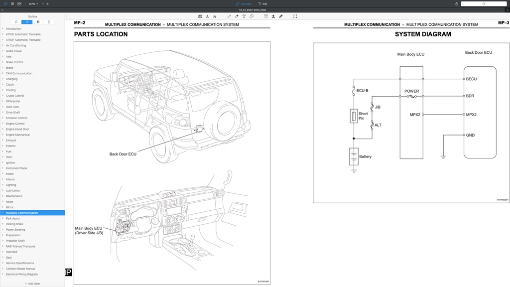 TOYOTA FJ CRUISER XJ 10/15 (2007-2022) SERVICE WORKSHOP MANUAL | Shopee ...