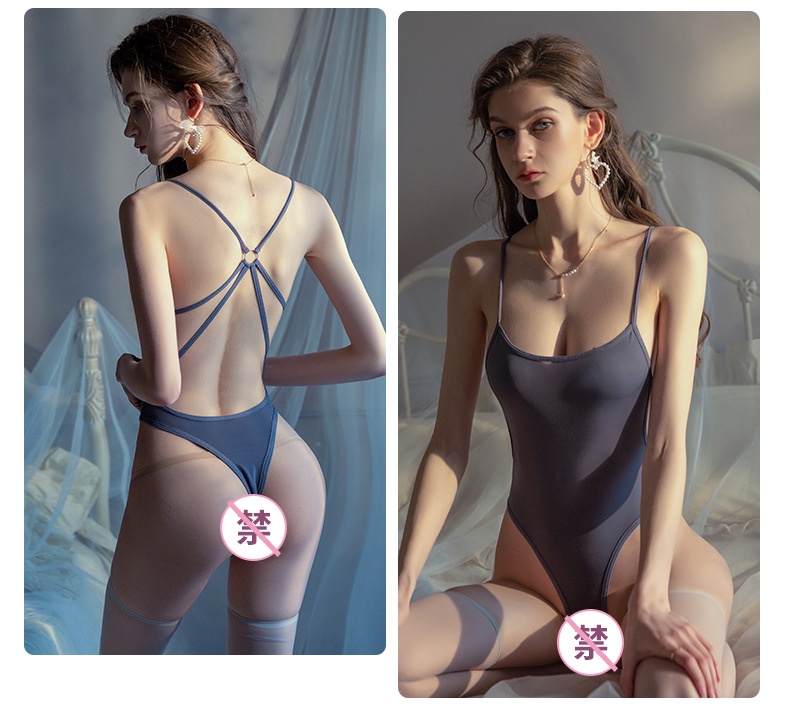 Ready Stock Open Bust Open Crotch Body Suit Teddies Ribbon Sexy ...