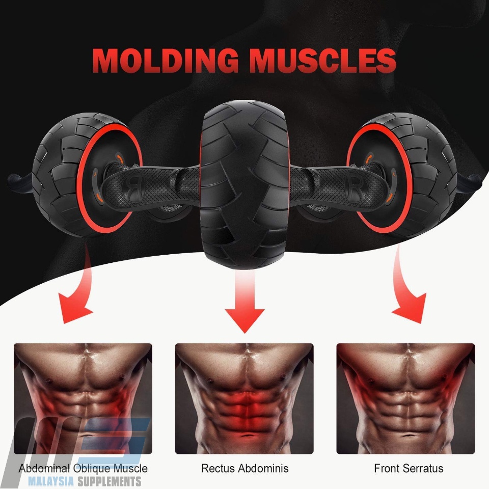 Abs Training Roller Wheel, 1 Unit | Abdominal Training | Strength ...
