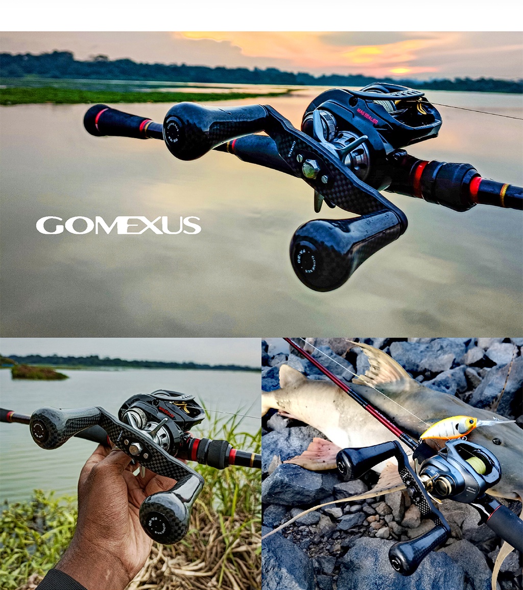 【Gomexus】GS-98 TORAY Carbon Reel Handle For Shimano Antares Curado ...