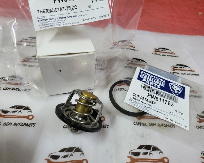 PW911211 THERMOSTAT 78'C /82'C PROTON BLM SAGA FLX GEN2 SATRIA NEO ...