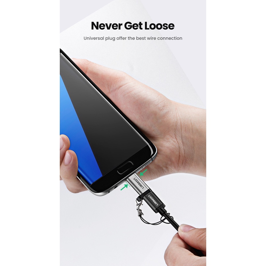 UGREEN 22MM USB C Type C Type-C Female to Micro USB Male Cable Adapter ...