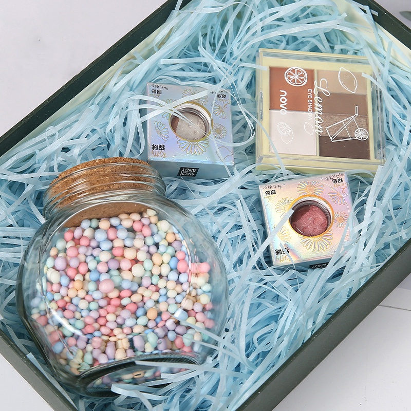 10g-50g Multicolor Raffia Grass Paper Gift Box Filling Shredded Paper ...