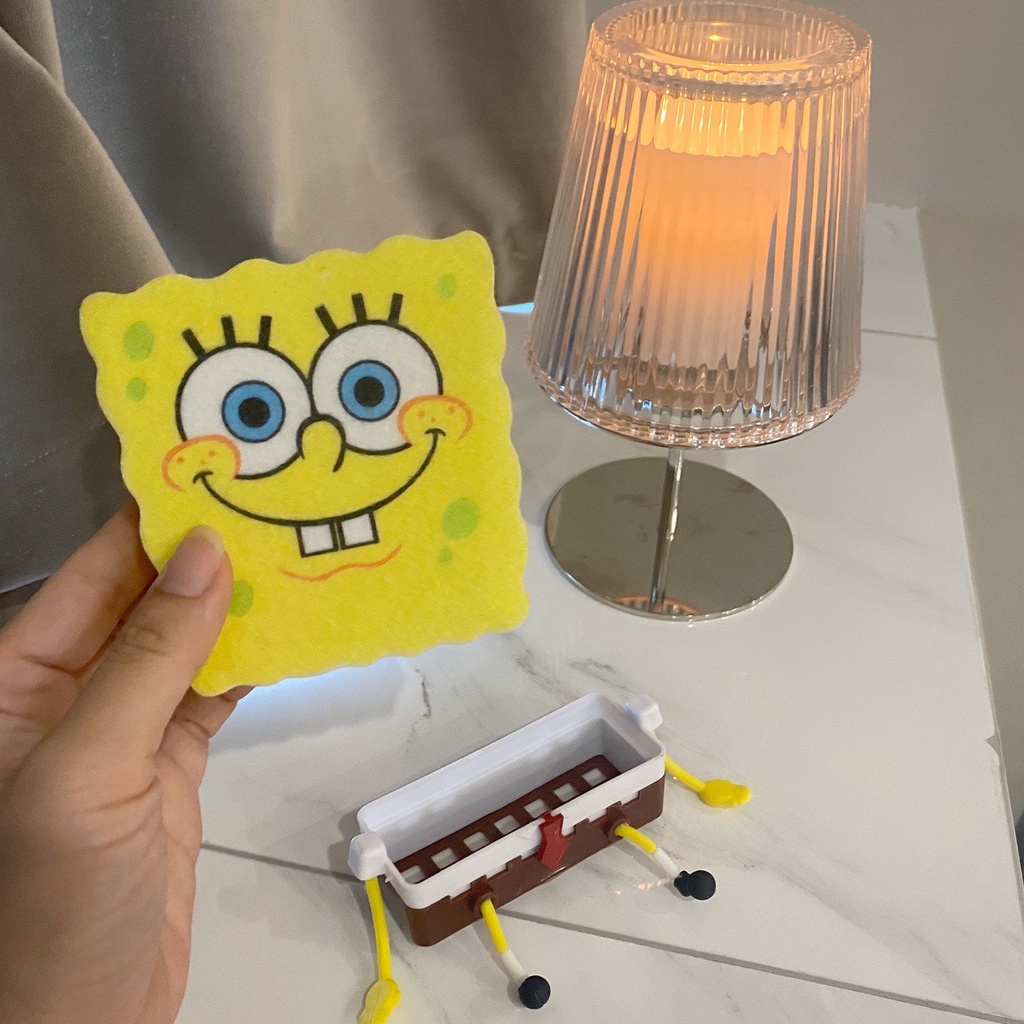 Creative Cartoon Cute Sponge Wipe Sink Dishwashing Cleaning Sponges ...