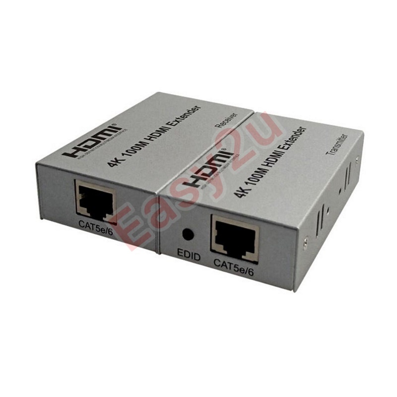 4K HDMI Extender 100M Over Single Cat5e/Cat6 Ethernet Cable Up To 100M ...
