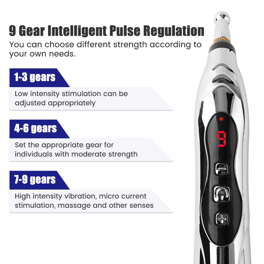Acupuncture Electric Massage Pen Pain Relief Laser Electronic Therapy ...