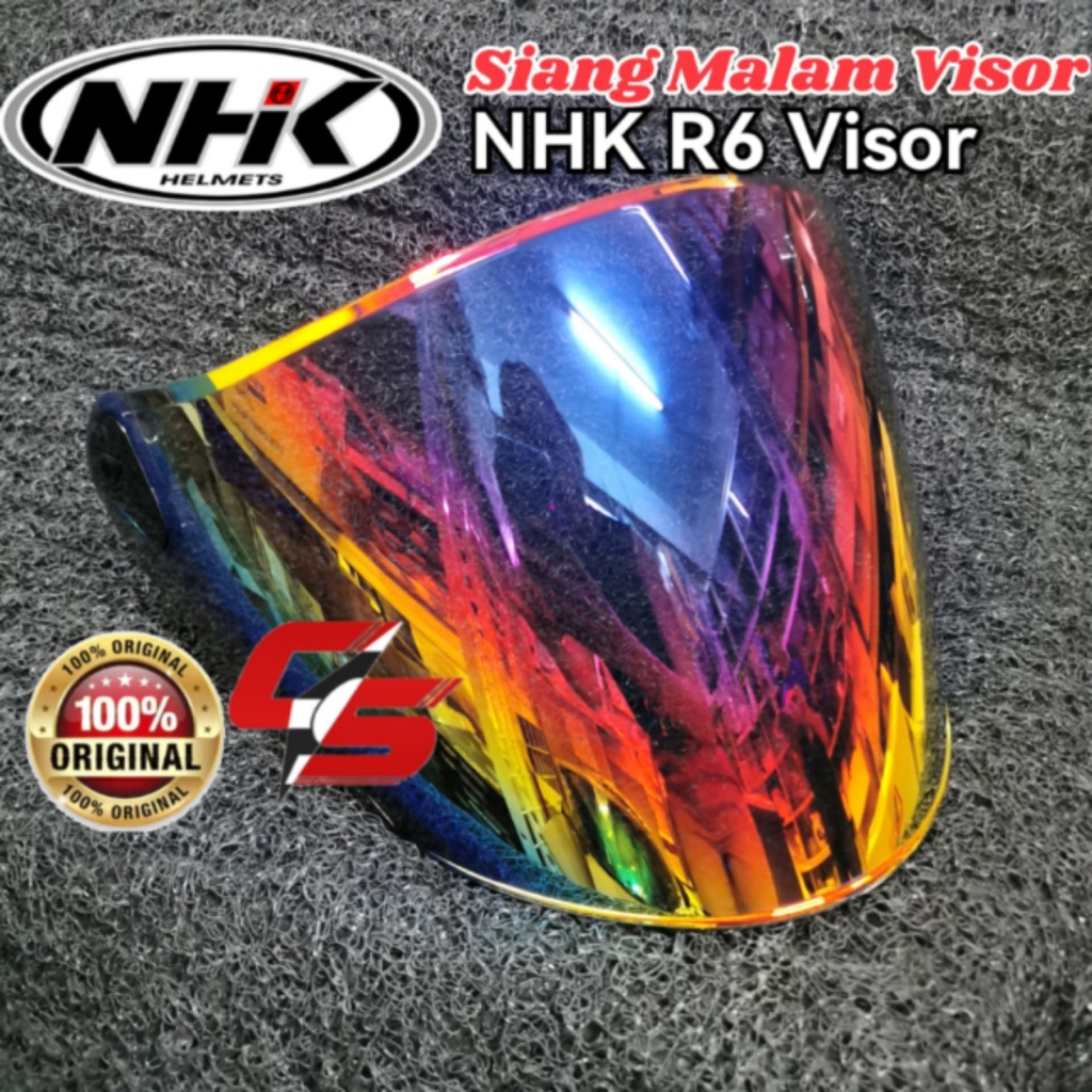 NHK R6 V1 V2 HELMET SIANG MALAM VISOR 100% ORIGINAL Packaging Box ...