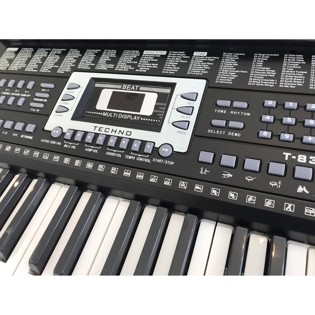 TECHNO (T-8300i) - 54 Keys Digital Portable Keyboard Piano Murah ...