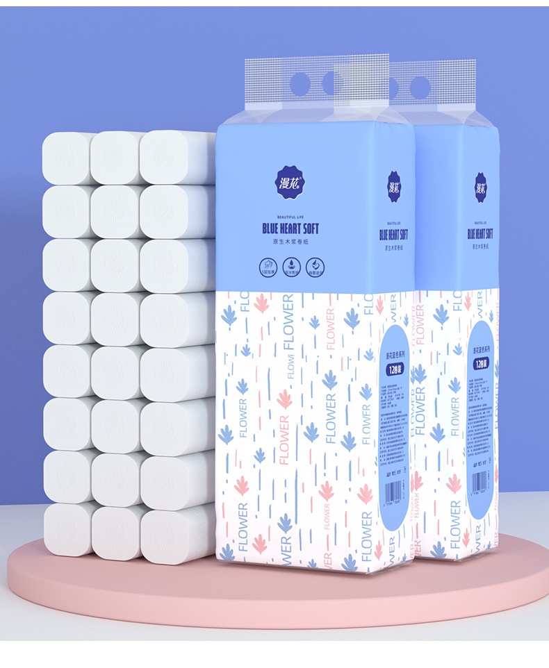 Muji & Minimalist Compact 5-Ply Toilet Tissue [12 Rolls] Coreless ...
