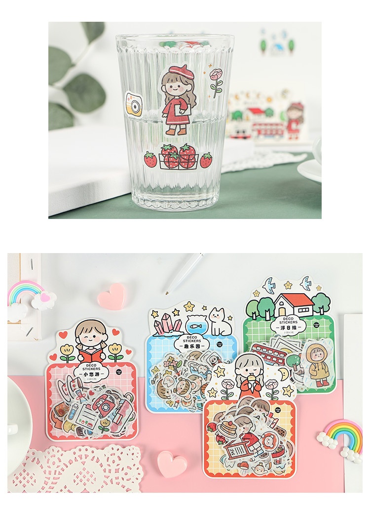 *CLEARANCE* IFM Cute Cartoon Daily Life Series Washi Deco Stickers Pack ...