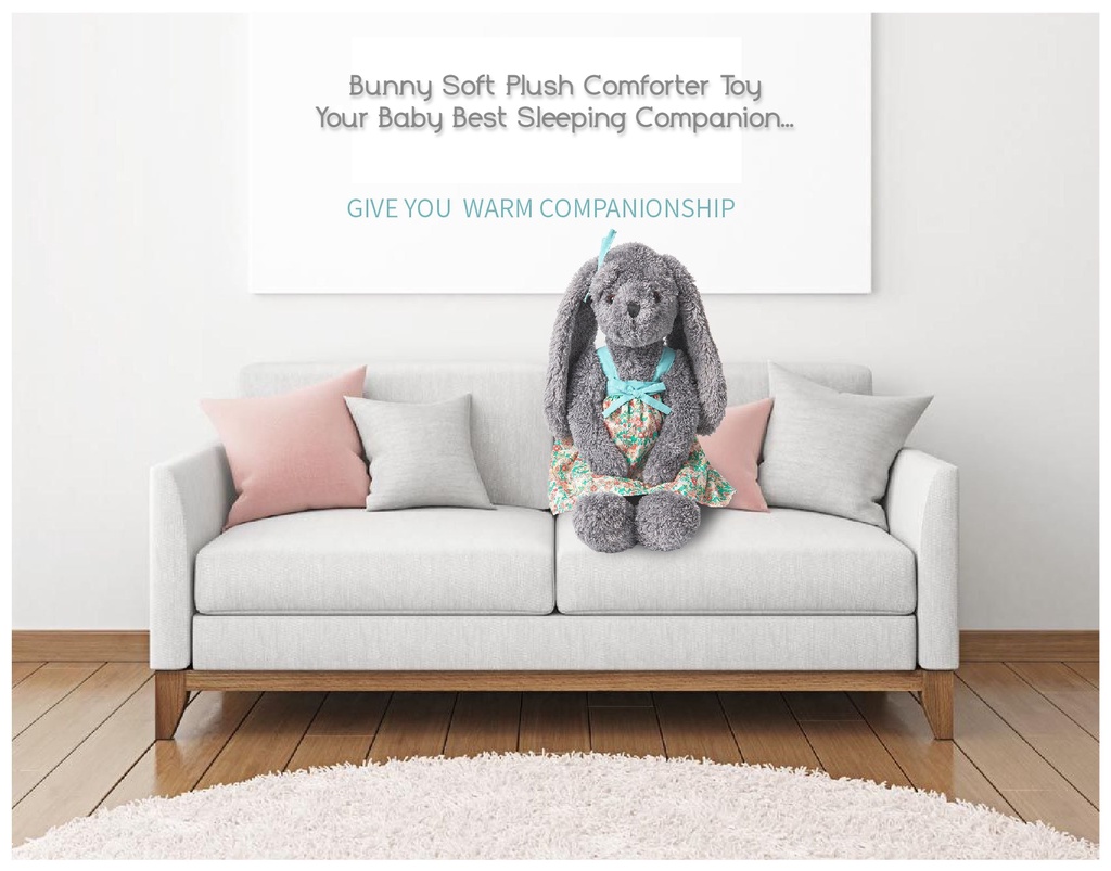 Softlife Bunny Soft Plush Toy Comfort toy for kids Cute Bunny Girl ...