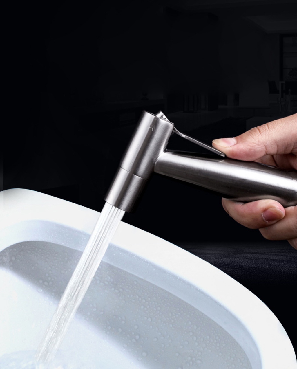 PA Premium SUS304 STAINLESS STEEL HAND BIDET FOR TOILET BATHROOM MODERN ...