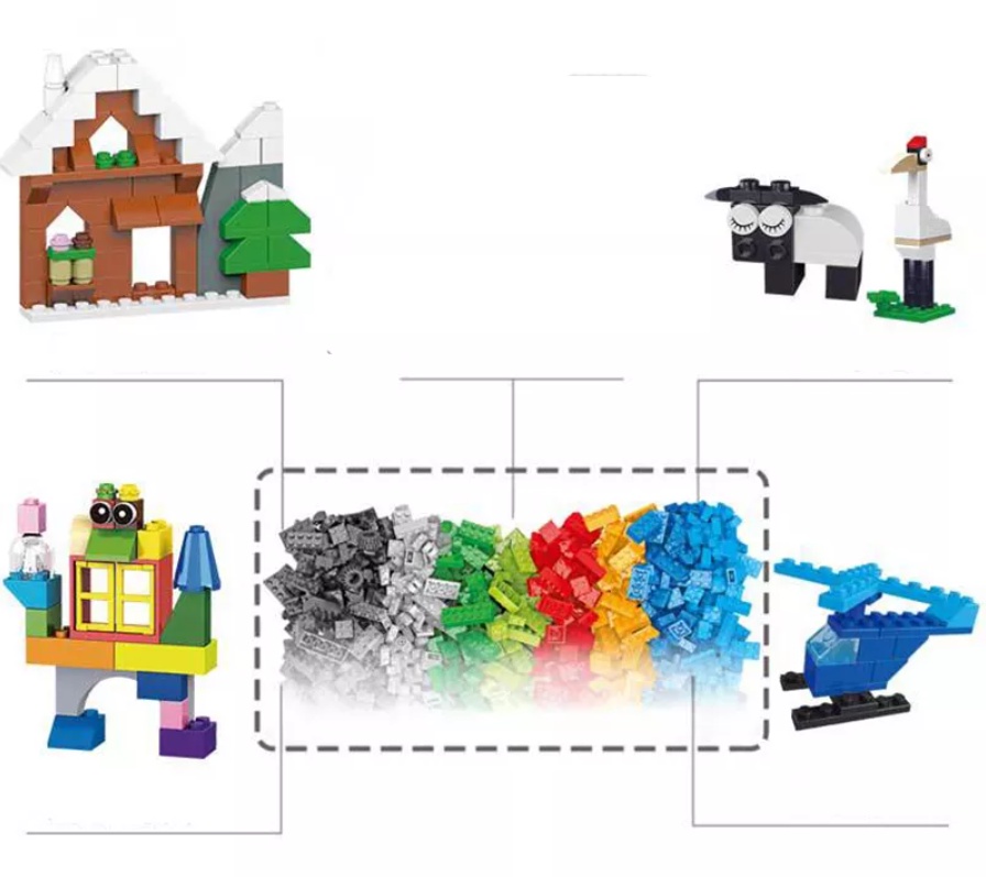 AO Home 1000Pcs Mini Block DIY Creative Kids Children Learning Building ...