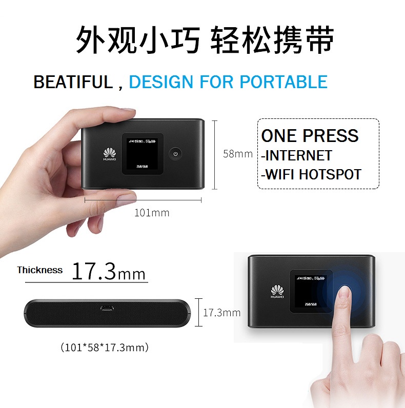 Huawei e5577 e5577Bs-937 4G LTE direct sim mifi 12 hr battery 3000mAH ...