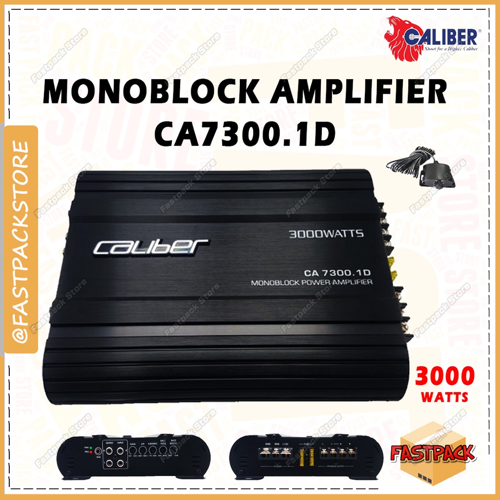 Caliber Monoblock Power Amp CA-7300.1D CA-7500.1 Mono-Block 3000Watts ...