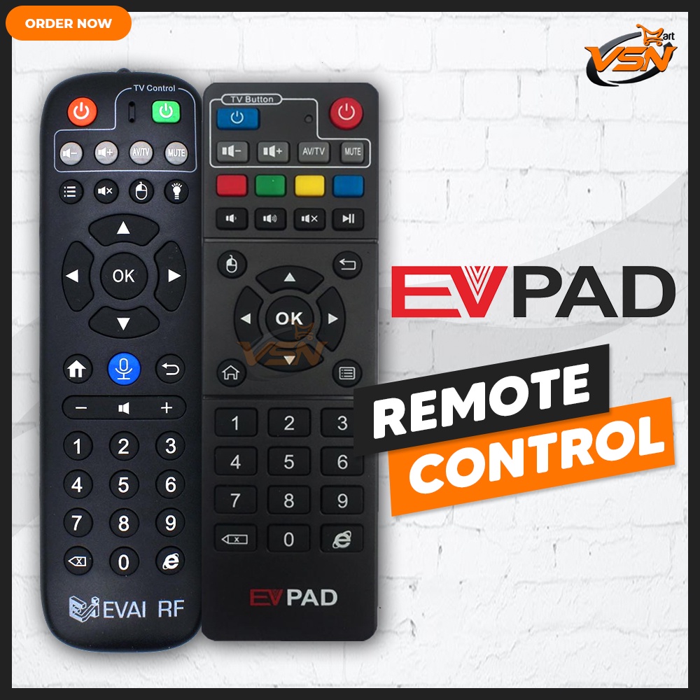 [VSNMART] Remote Control For EVPAD EPLAY EVBOX 2S 3S 3R 3Max 5P 5S Pro ...
