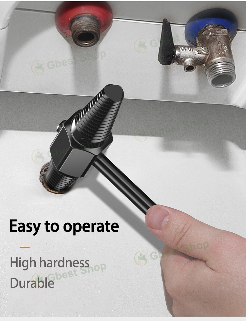 2 Way Pipe Extractor 1/2”& 3/4”Pipe Damage screw Extractor Broken Tap ...