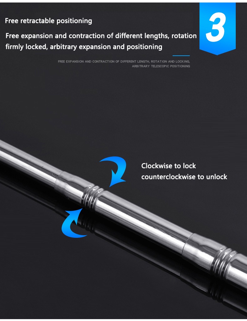 Double-Lock Rod Telescopic Stainless Steel Pole Sickle High-Altitude ...