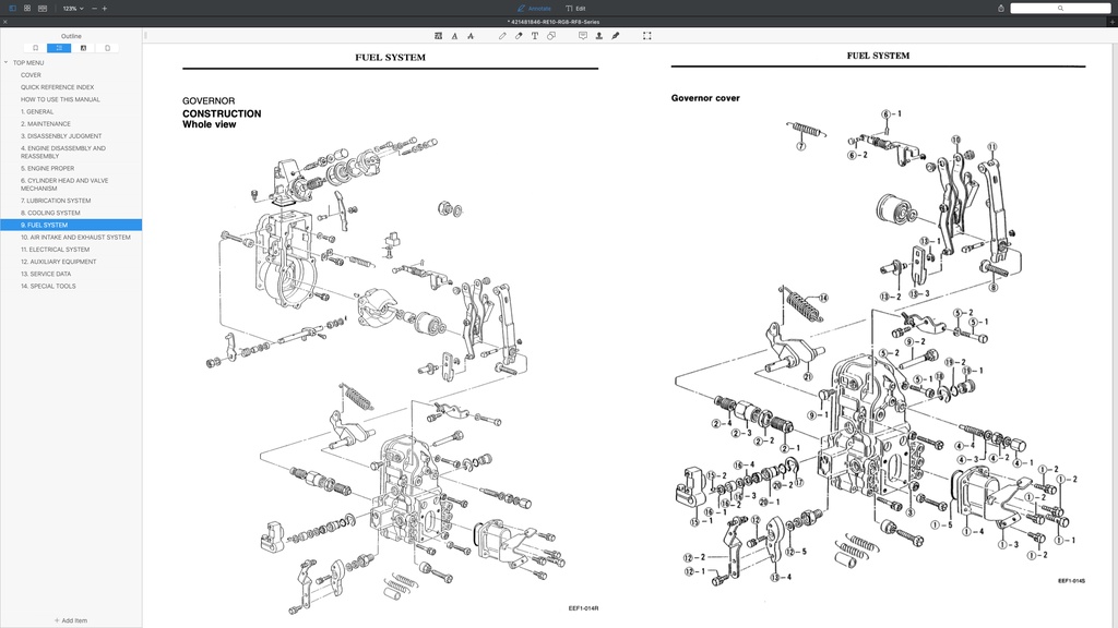 NISSAN UD DIESEL ENGINE RE10 / RF8 TC TD/ RG8 SERVICE REPAIR MANUAL ...