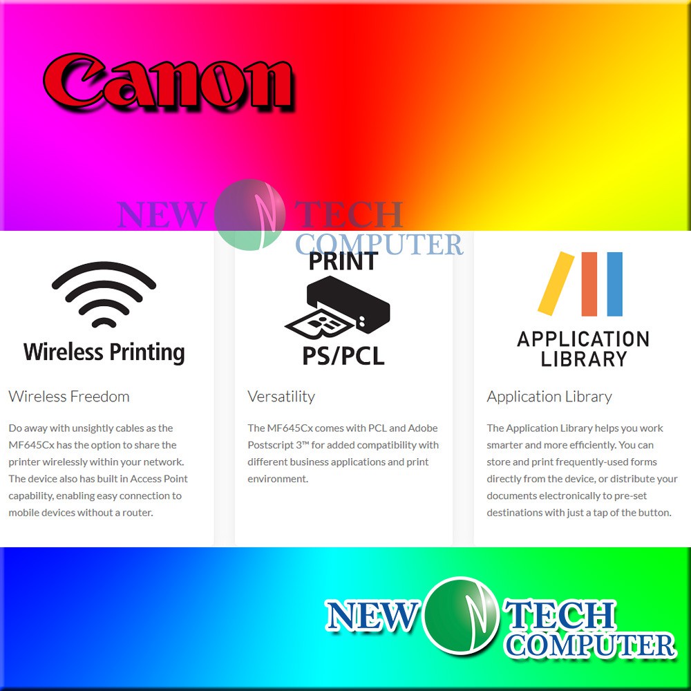 CANON ImageCLASS MF643Cdw COLOR LASER PRINTER ALL IN ONE PRINT SCAN ...