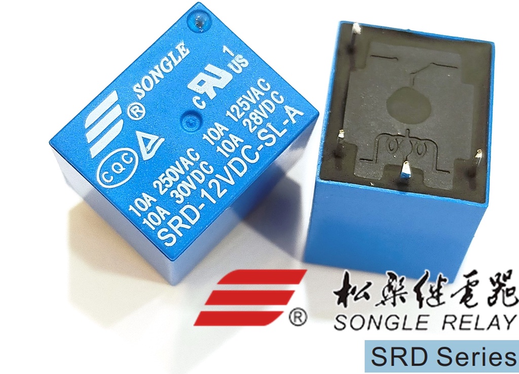 Relay Songle 4 Pin 5 Pin 5V 9V 12V 24V 48V 10A 250V Geganti SRD SRD ...