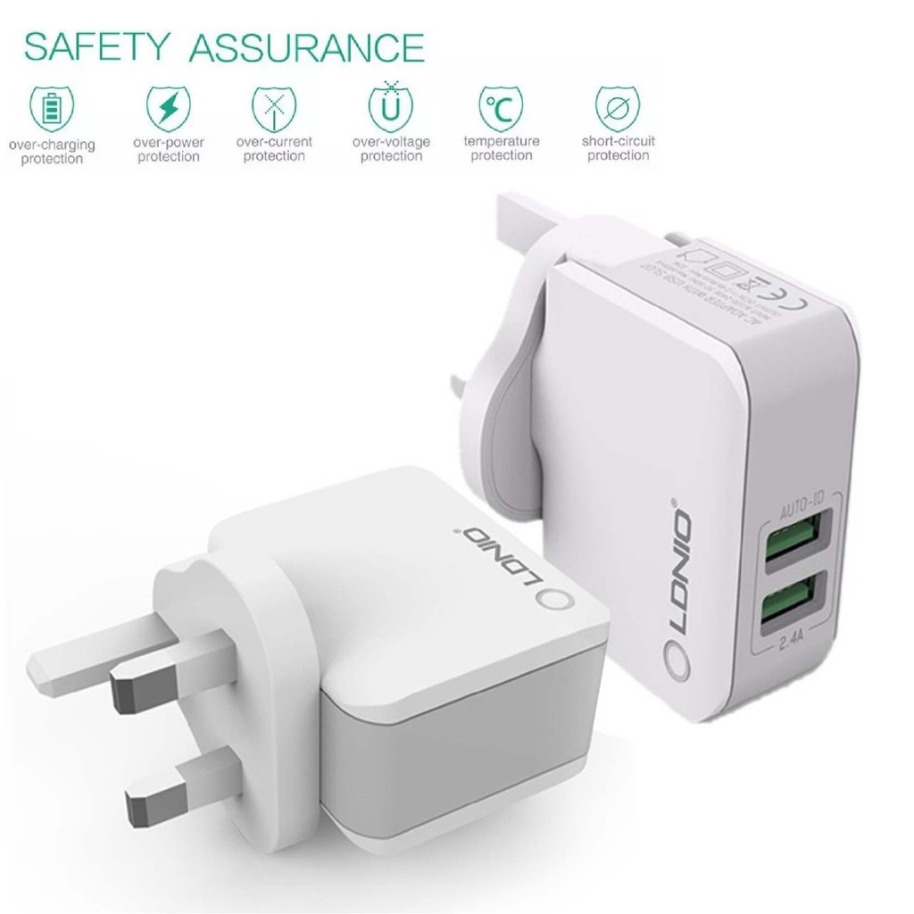 LDNIO A4403 4-Port USB Charger 4.4A Fast Charging I Intelligent ...