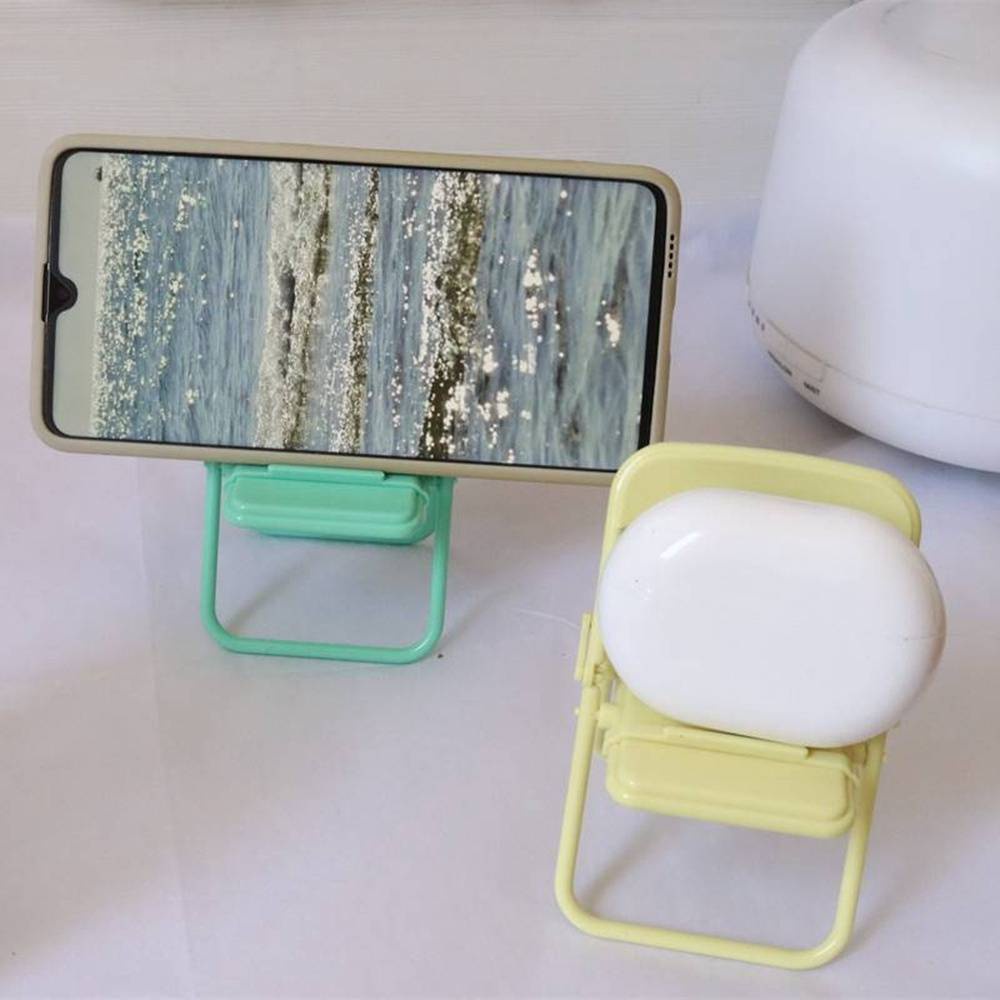 Cute Color Chair Adjustable Portable Mini Phone Holder Stand Foldable ...