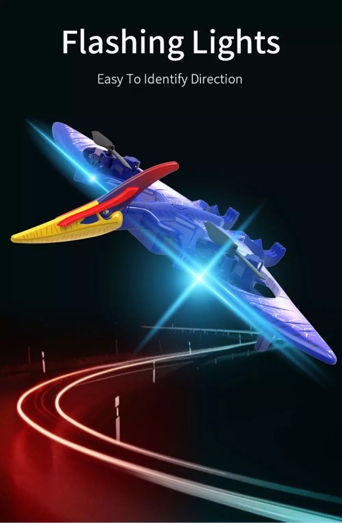 DRONE Control FEO Rc Pterosaur Flying Dinosaur RC Drone Quadcopter ...