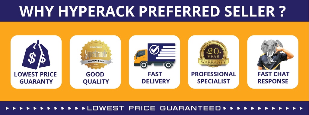HYPERACK ™️ Extra Level Boltless Rack Tambah Tingkat ONLY FOR HYPERACK ...