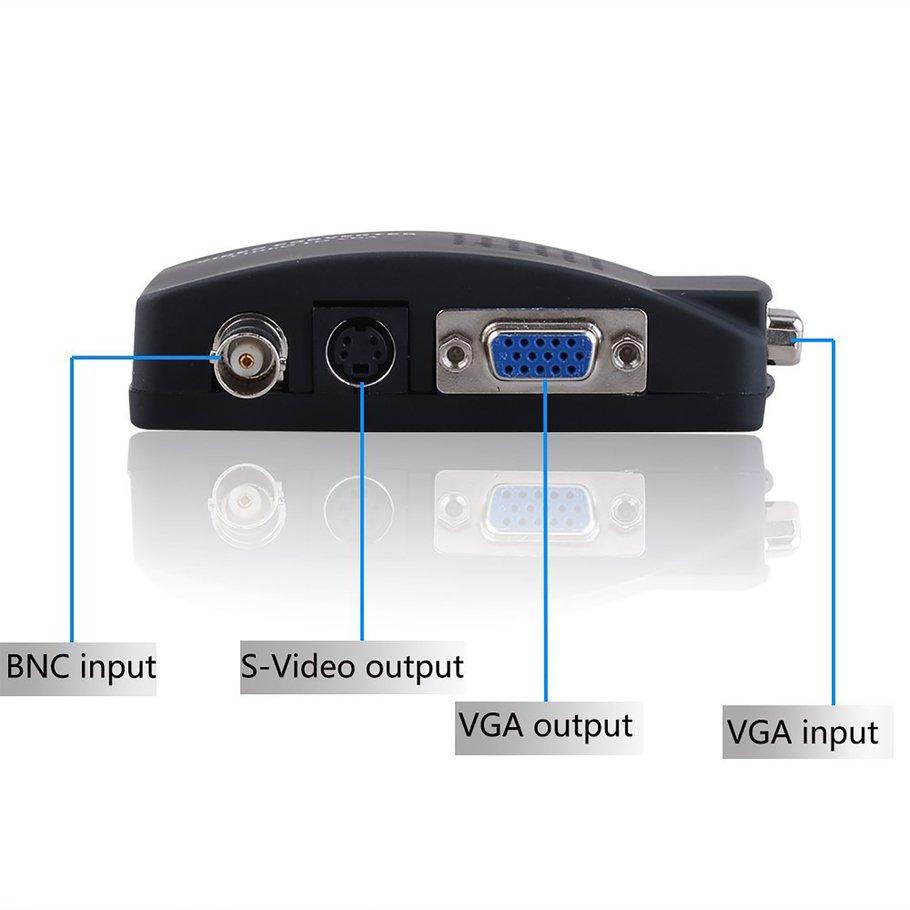 BNC to VGA / VGA to AV / AV to VGA VIDEO CONVERTER 1080P FULL HD with ...