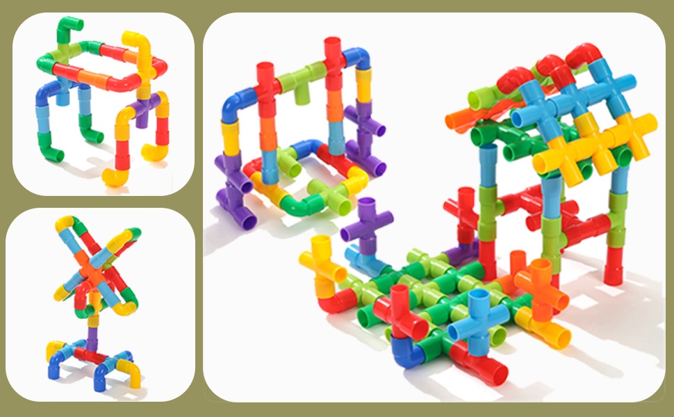Big Size Pipe Building Toys Early Learning Educational Tubular Pipes ...