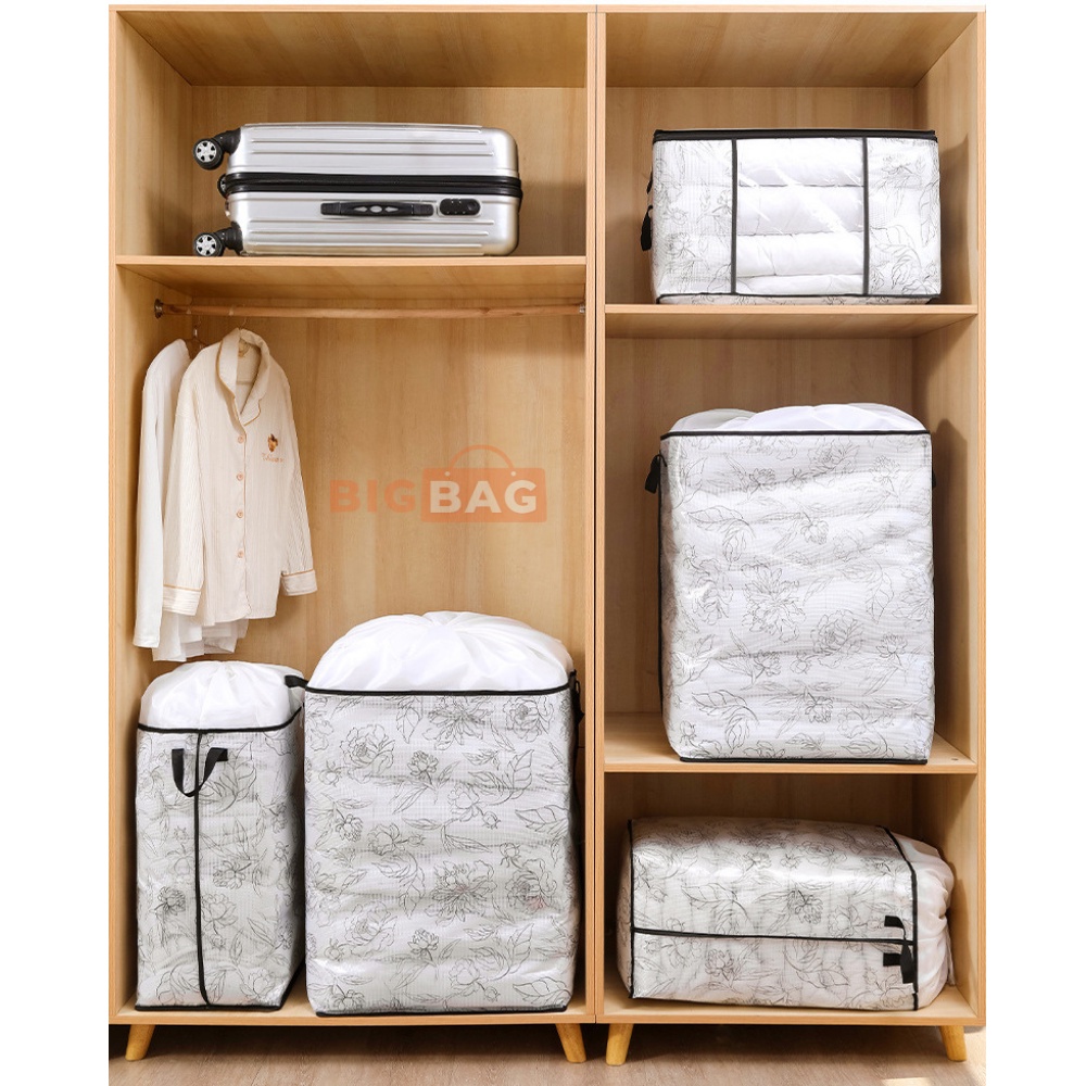 BIG BAG Clothes Storage Bag With Zipper Beg Toto Comforter Bag Blanket ...