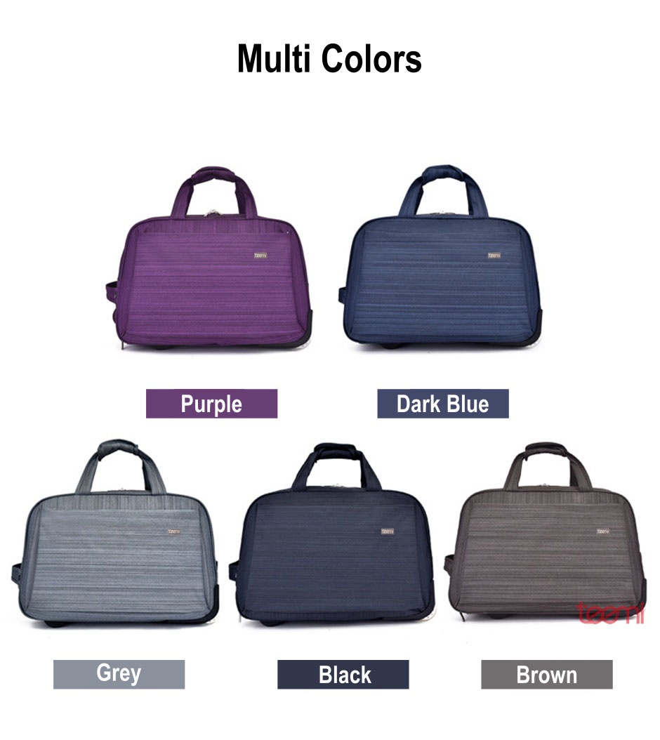 TEEMI Beg Troli Bagasi 24 Inch Trolley Travel Duffel Bag Large Handbag ...