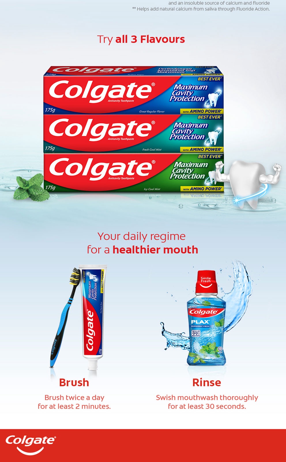 [Bundle of 3 ]Colgate Maximum Cavity Protection Great Regular Flavour ...