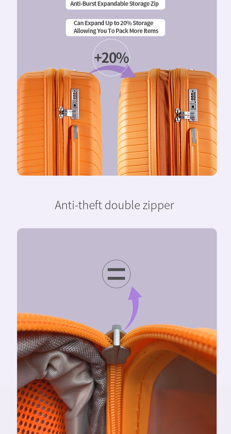 Case Valker Signature ProX 3in1 Unbreakable TSA PP Expandable Luggage ...