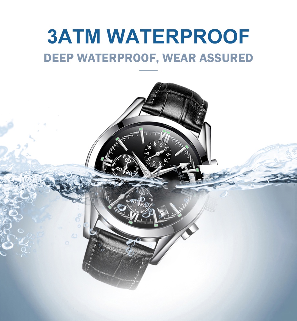 POSHI Jam Tangan Lelaki Original Waterproof Watch Men Quartz Analog ...