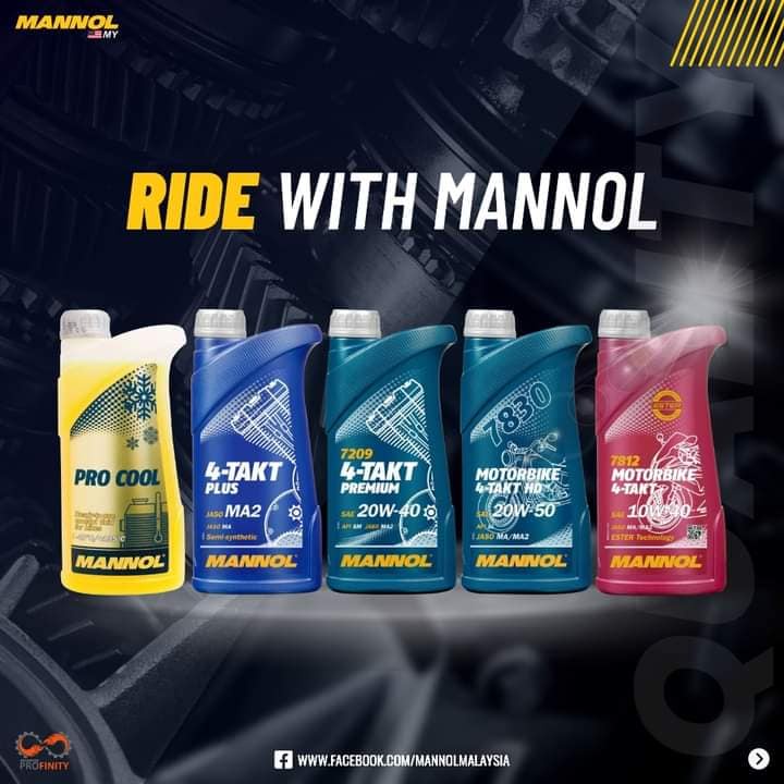 MANNOL Powerbike 4T 15W50 MN7832 (Made in GERMANY) - 1L Fully Synthetic ...