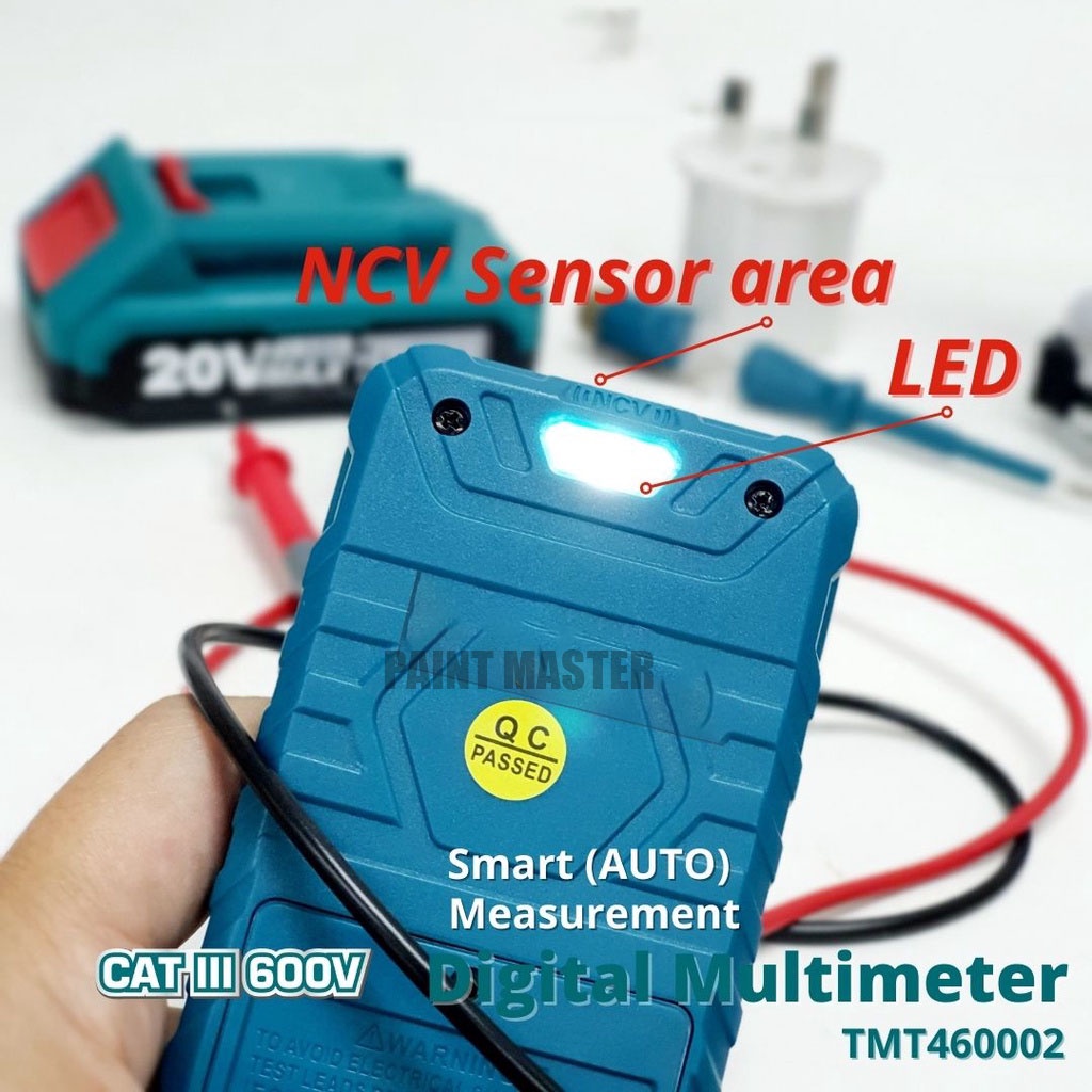 TOTAL Smart (AUTO) Measurement Digital Multimeter CAT III 600V 4000 ...