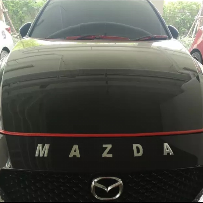 Metal 3D MAZDA Letters Car Front Rear Trunk Stickers Emblem Badge 4.5cm ...