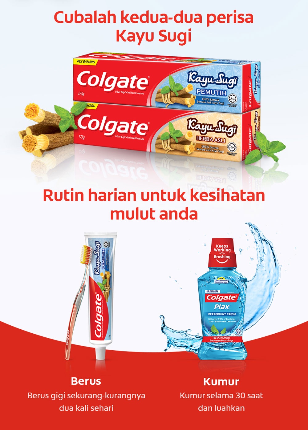 Colgate Kayu Sugi Whitening Toothpaste Value Pack (160g x 2) | Shopee ...