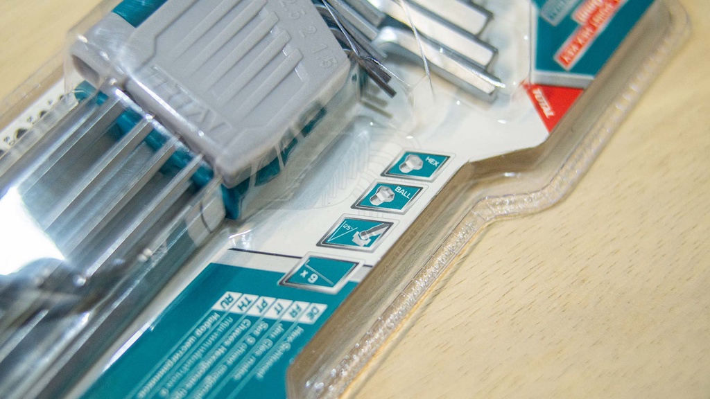 TOTAL 9 Pcs Ball Point Hex Allen Key Set 球型头内六角扳手套装 - THT106291 ...